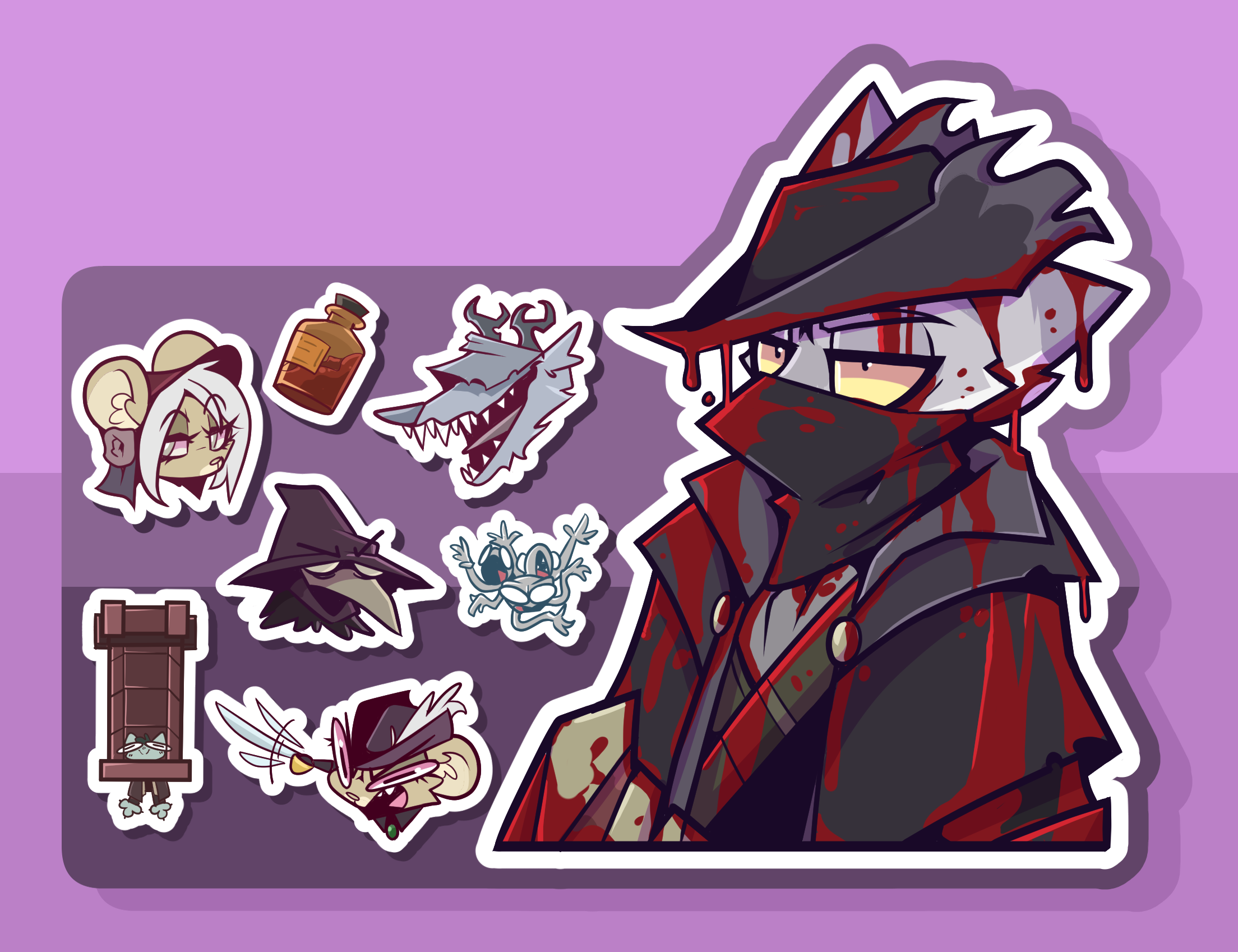 Bloodborne Mini Sticker Sheet! – B.B.'s Art Boutique